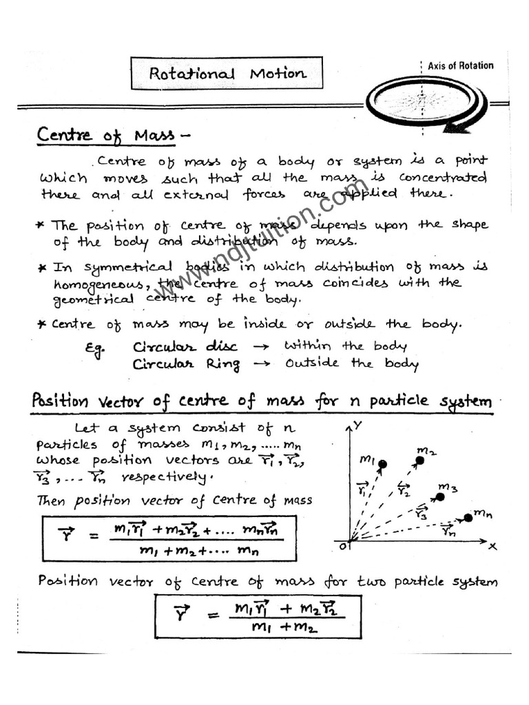 Ch-7 Rotation Motion | PDF