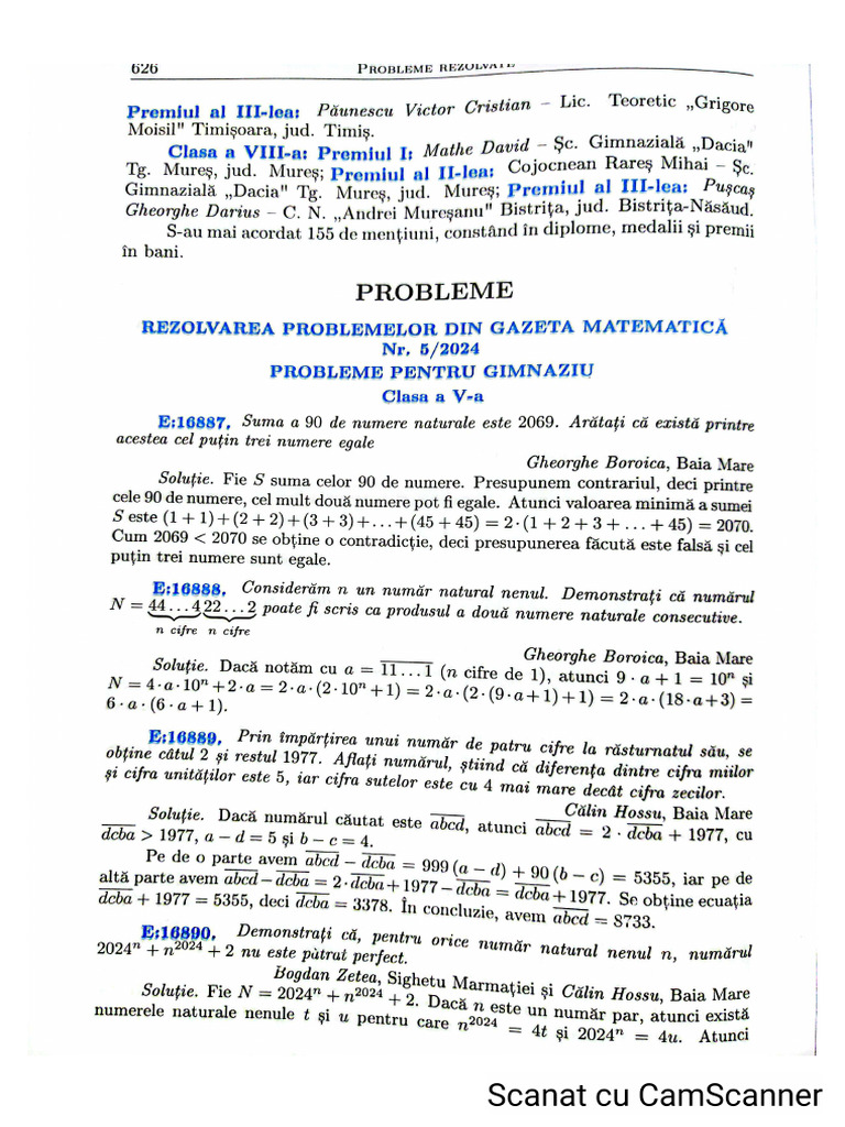 GM 11-2024 Probleme Rezolvate | PDF