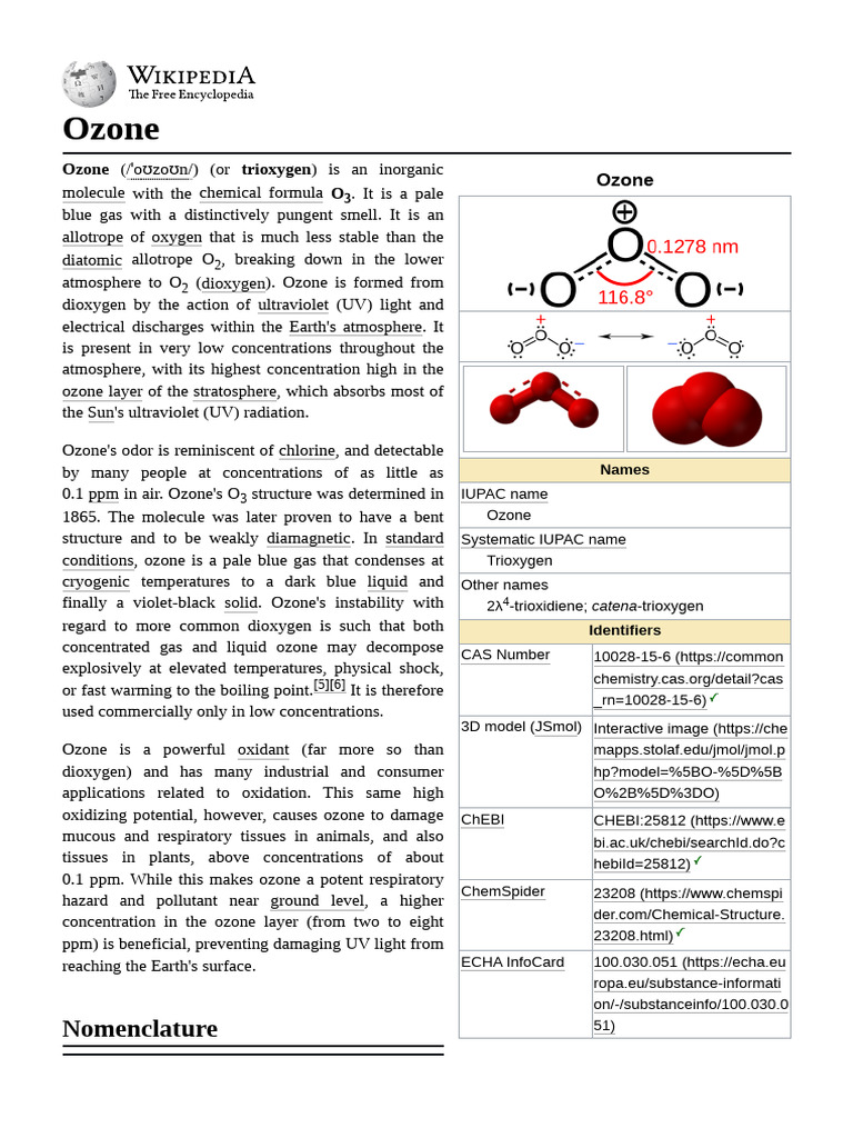 Ozone | PDF | Ozone | Reaction Rate