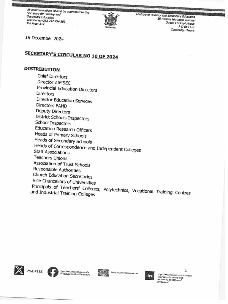 Circular 10 of 2024 HBC IMPLEMENTATION | PDF