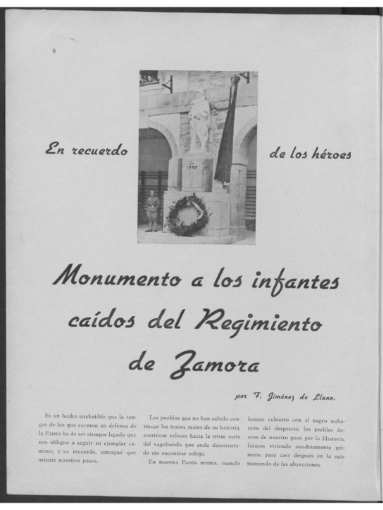 1940 Laureado Regimiento de Zamora | PDF