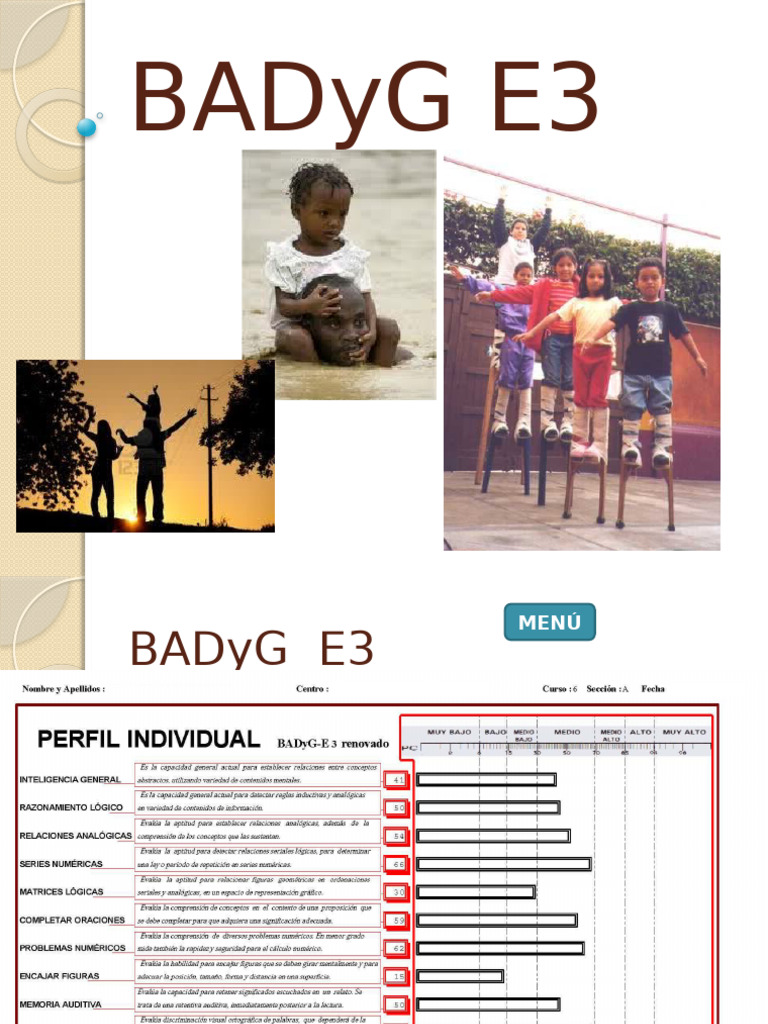 BADYG E3 | PDF | Inteligencia | Neurociencia