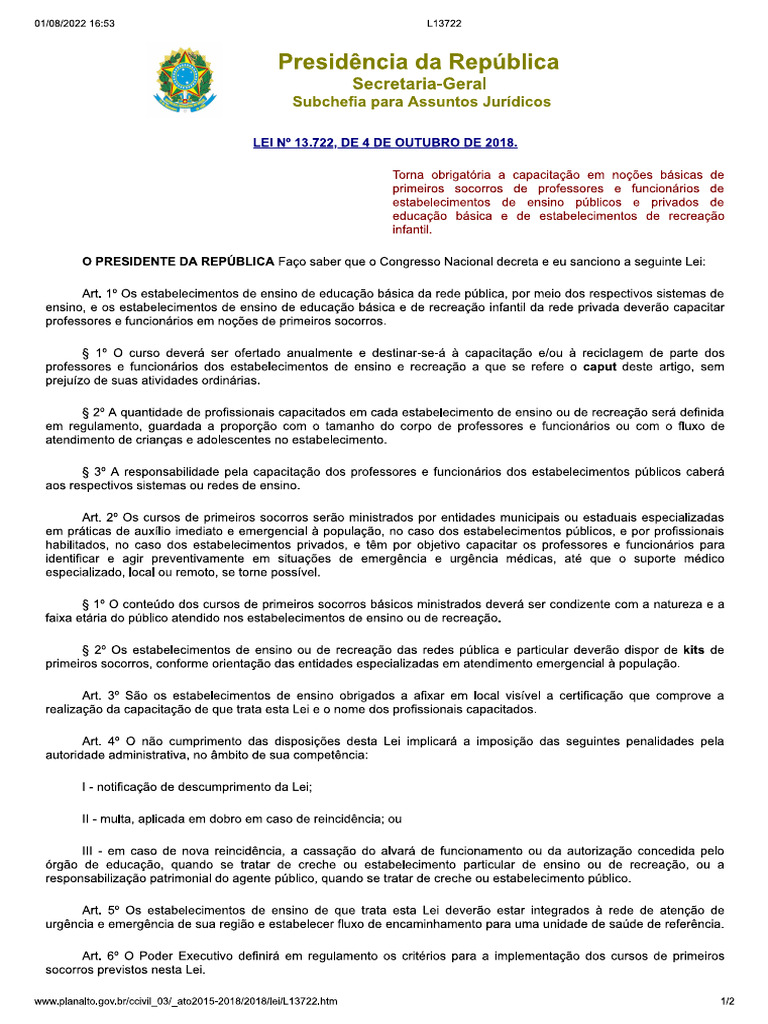 Lei Lucas n. 13722_2018_pag_oficil | PDF