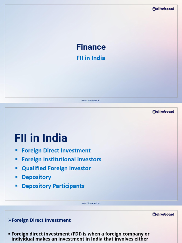 Finance - Fii of India 1687965045 | PDF | Foreign Direct Investment ...