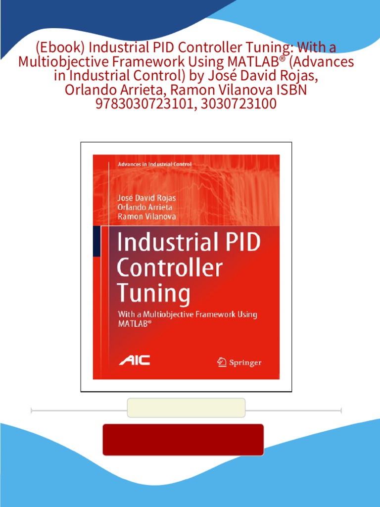 Ebook Industrial Pid Controller Tuning With A Multiobjective Framework Using Matlab