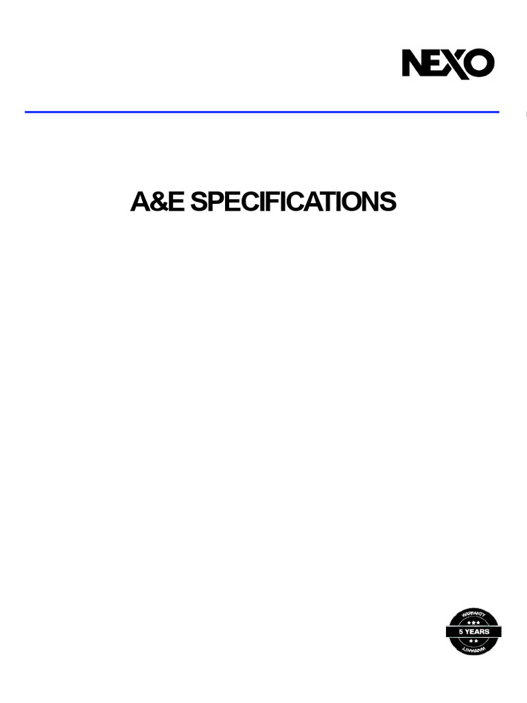 AE Specifications PS Series Rev02 en | PDF | Loudspeaker | Electronics