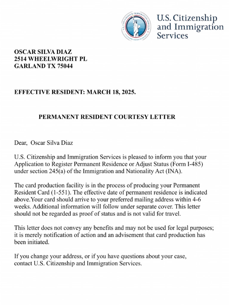 Iscis Courtesy Letter. PDF | PDF