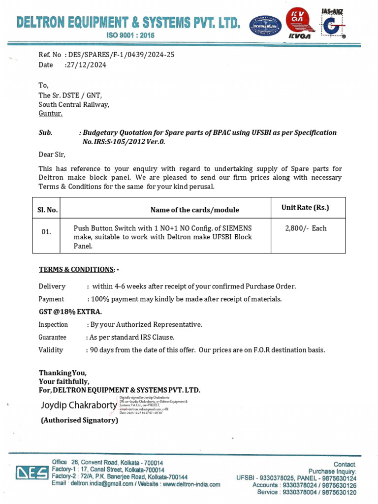 Sr DSTE_GNT_439 | PDF