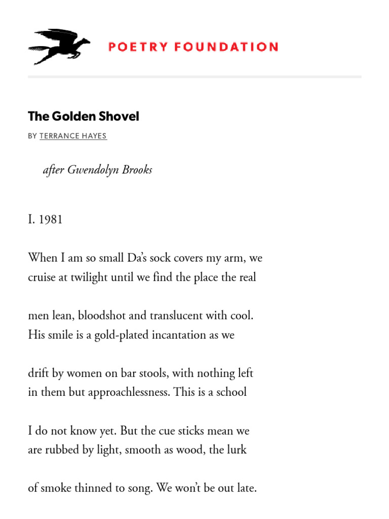 The Golden Shovel | PDF