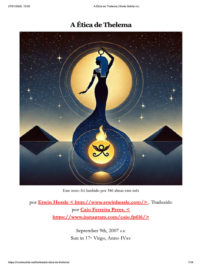 Etica Thelema | PDF