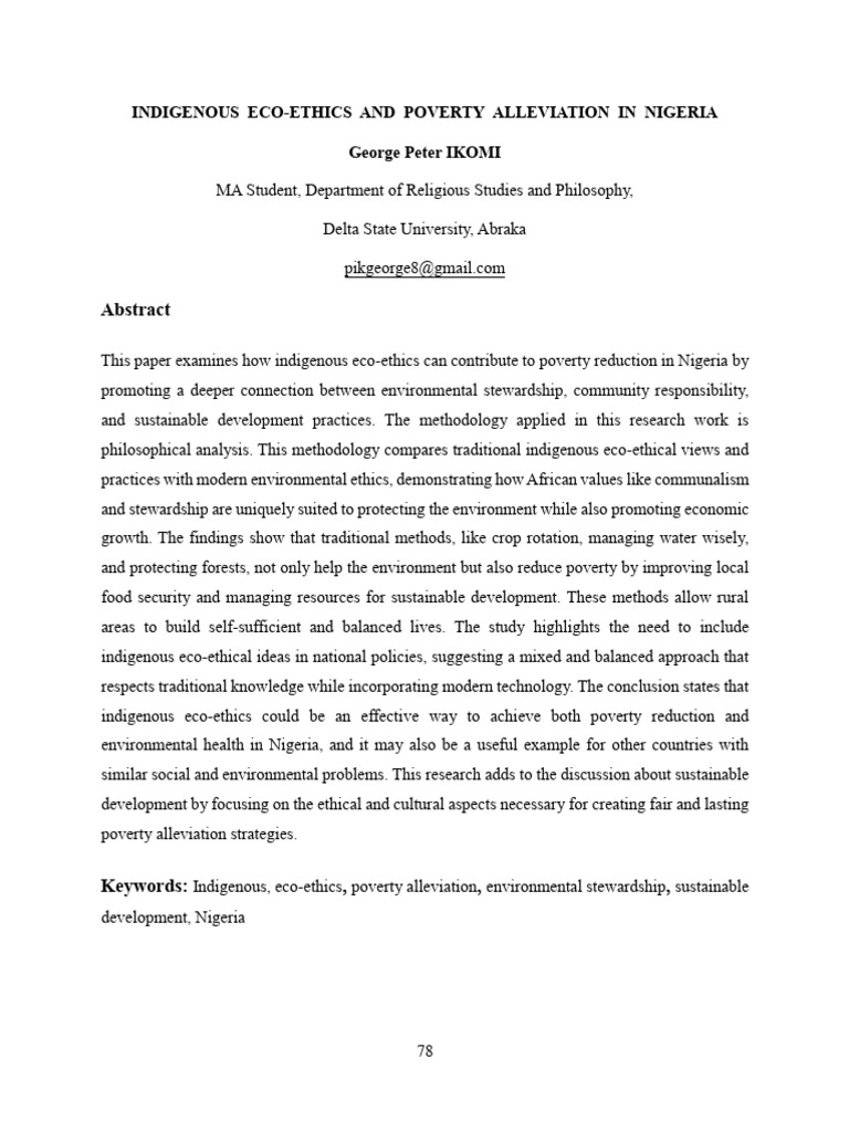 Best Paper For Reader Poverty | PDF | Sustainability | Sustainable ...