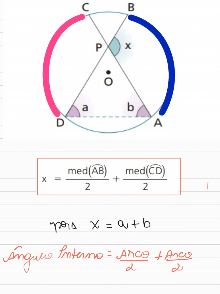 Ângulo Interno e Externo Circunf - 241024 - 195917 | PDF