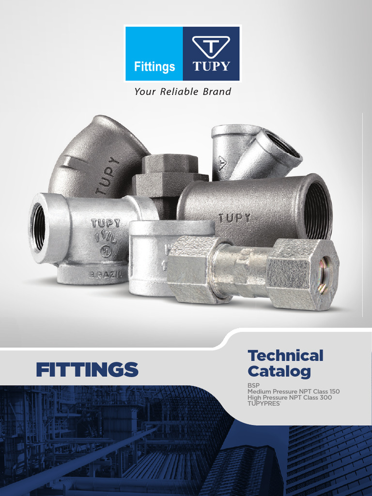 Brazil-Catalogue-Tupy - Pipe Fittings | PDF | Valve | Pascal (Unit)