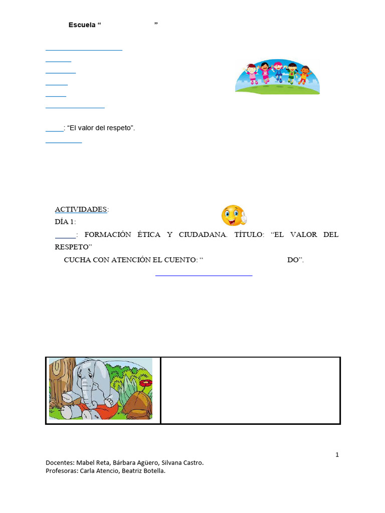 Guía Pedagógica: El Elefante Bernardo | PDF | Escuelas