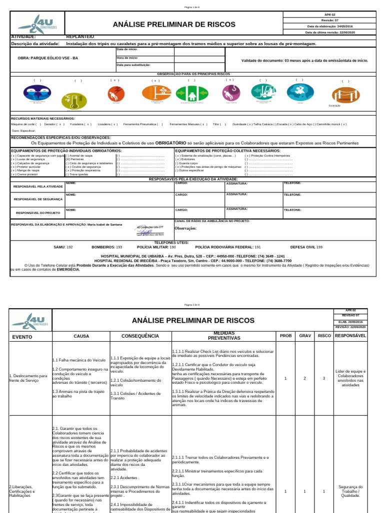 APR 02 - Replanteio Rev.05 - VSE | PDF | Guindaste (máquina) | Tráfego