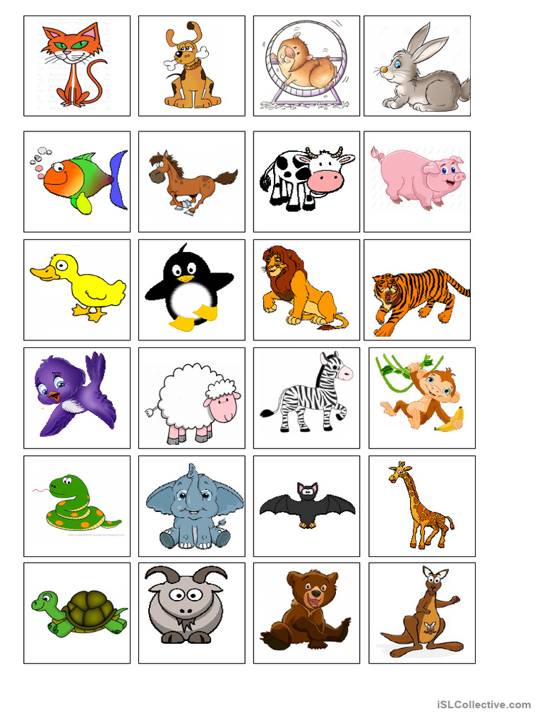 animal cards | PDF