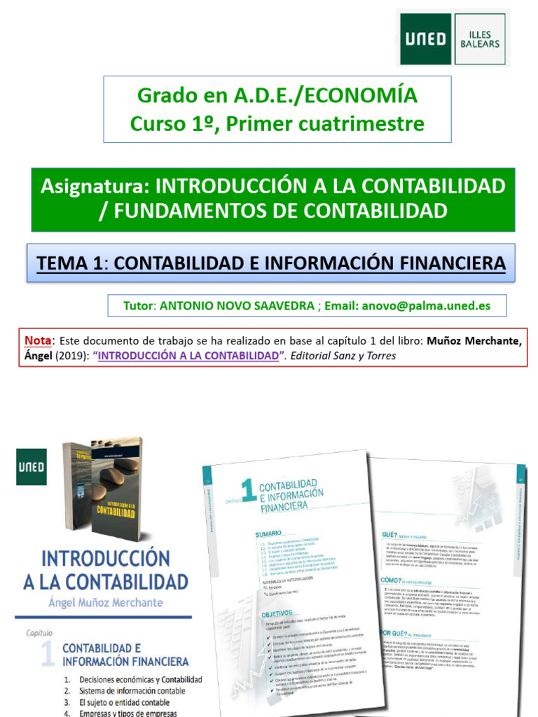 Tema 1 Introduc - Contab | PDF | Contabilidad | Economias