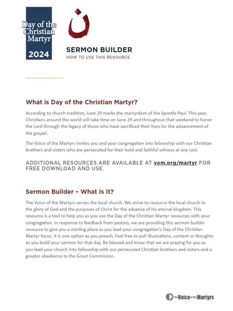 2024 DOTCM Sermon Outline | PDF | Jesus | Paul The Apostle