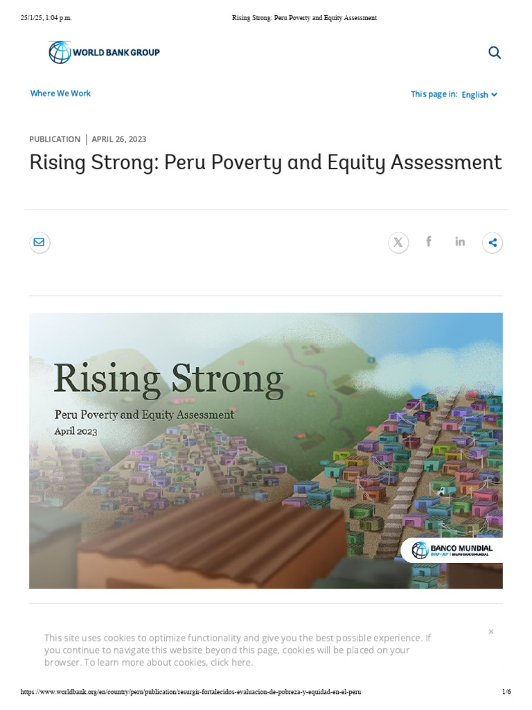 Rising Strong - Peru Poverty and Equity Assessment | PDF | Poverty ...