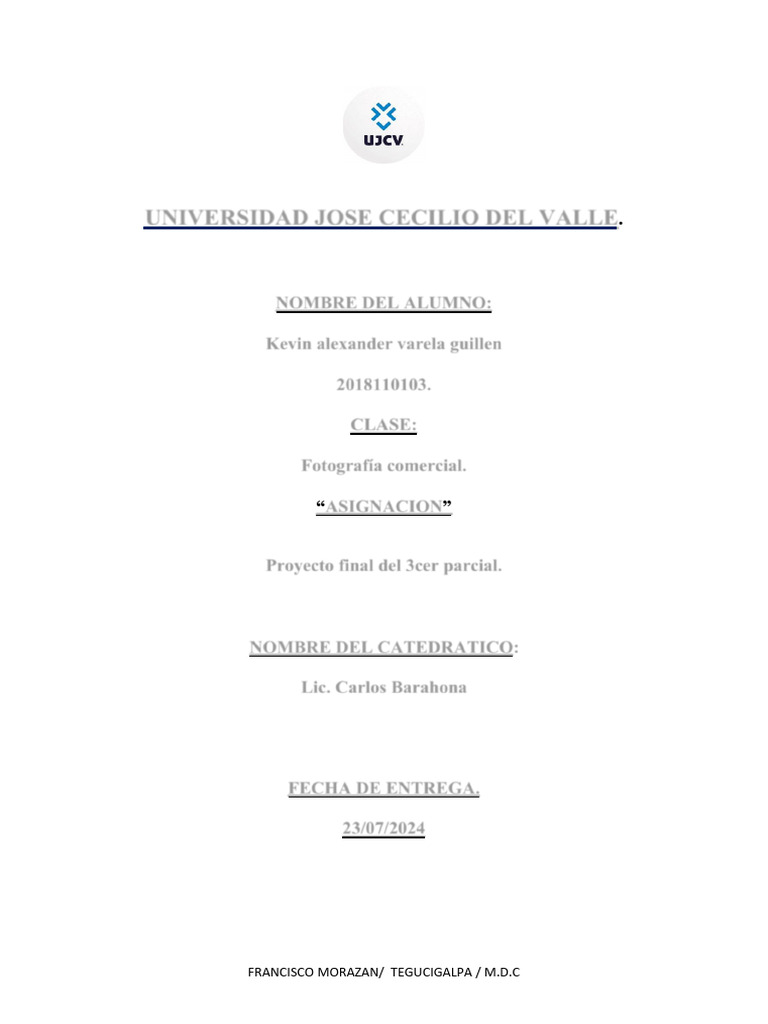 Kevin - Varela-2018110103 - Proyecto Final Del 3cer Parcial. | PDF ...