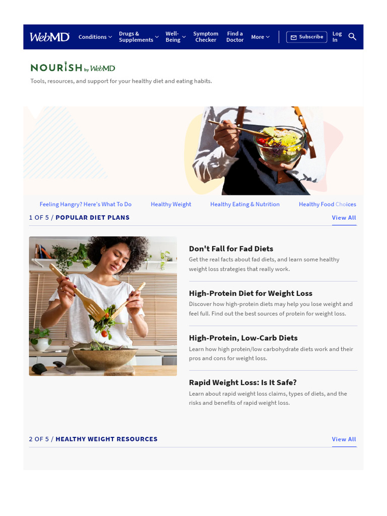 Weight Loss & Diet Plans - Find Healthy Diet Plans and Helpful Weight ...