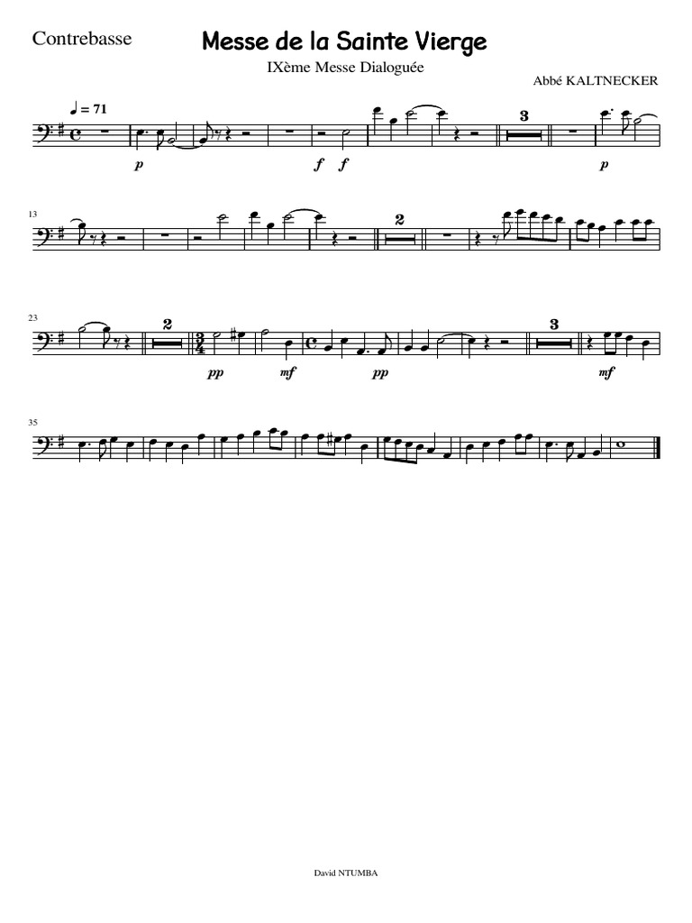 Messe de La Sainte Vierge-Conducteur Et Parties | PDF