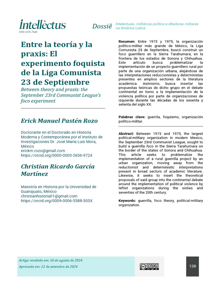 Guerrilla y Foquismo en México (1973-75) | PDF | Guerra de guerrillas ...