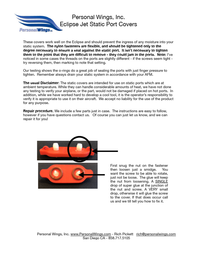 Eclipse Static Cover Instructions | PDF | Nut (Hardware)