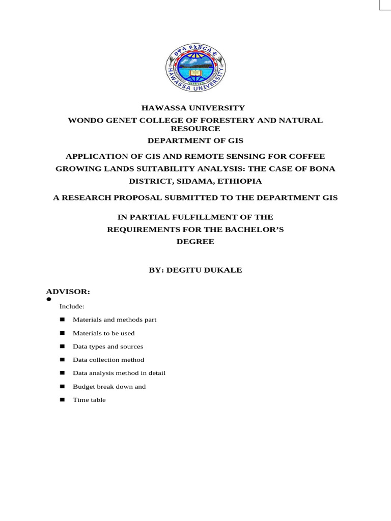 GIS Analysis for Coffee Land Suitability | PDF | Geographic Information ...