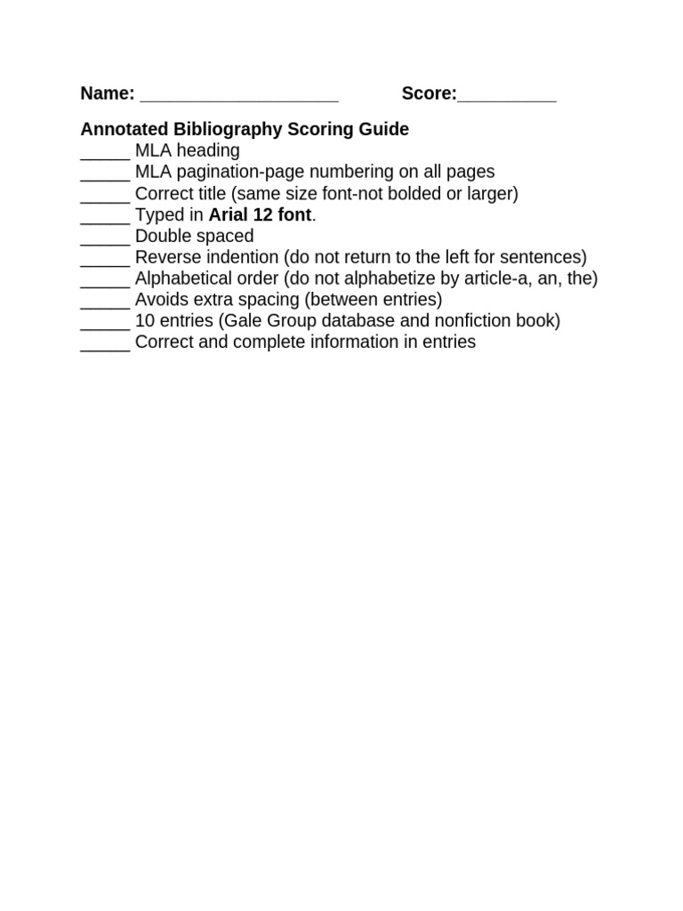 1-9-22 MONDAY RUBRIC Annotated_Bibliography_Schoology | PDF