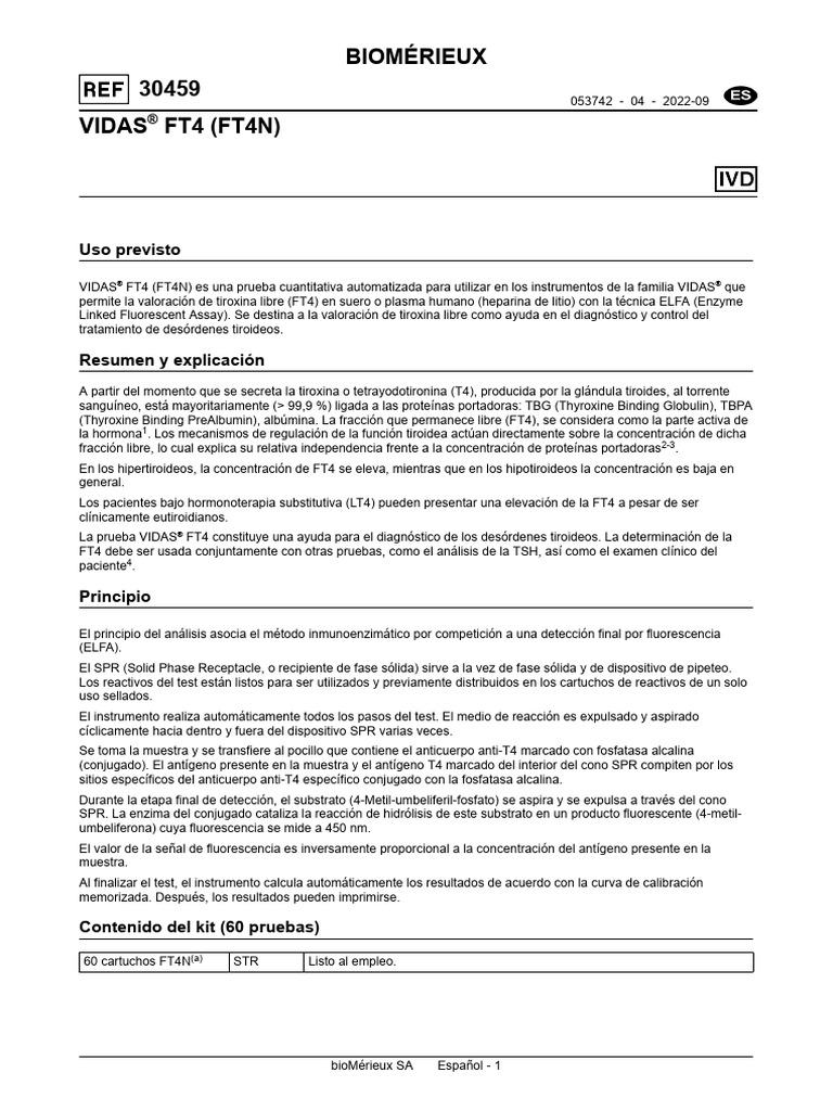 Package Insert - 053742-04 - Es - 30459 | PDF