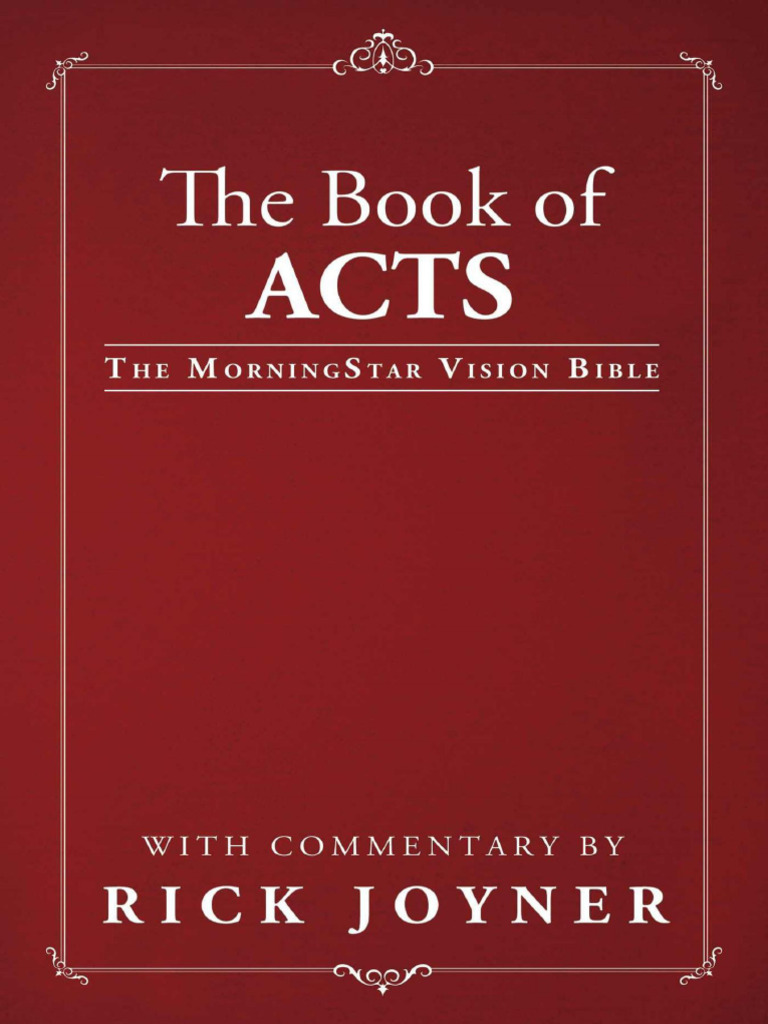 The Books of Acts - Rick Joyner | PDF | Acts Of The Apostles | Jesus