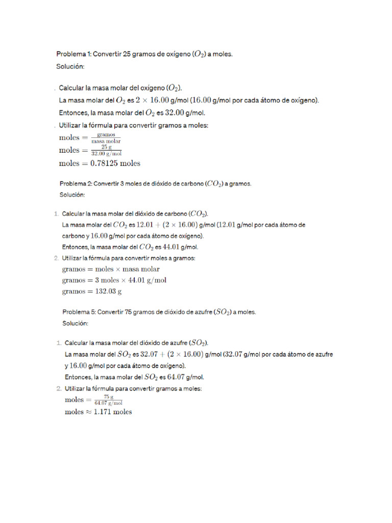 REPASO (Problemas Concentraciones) | PDF