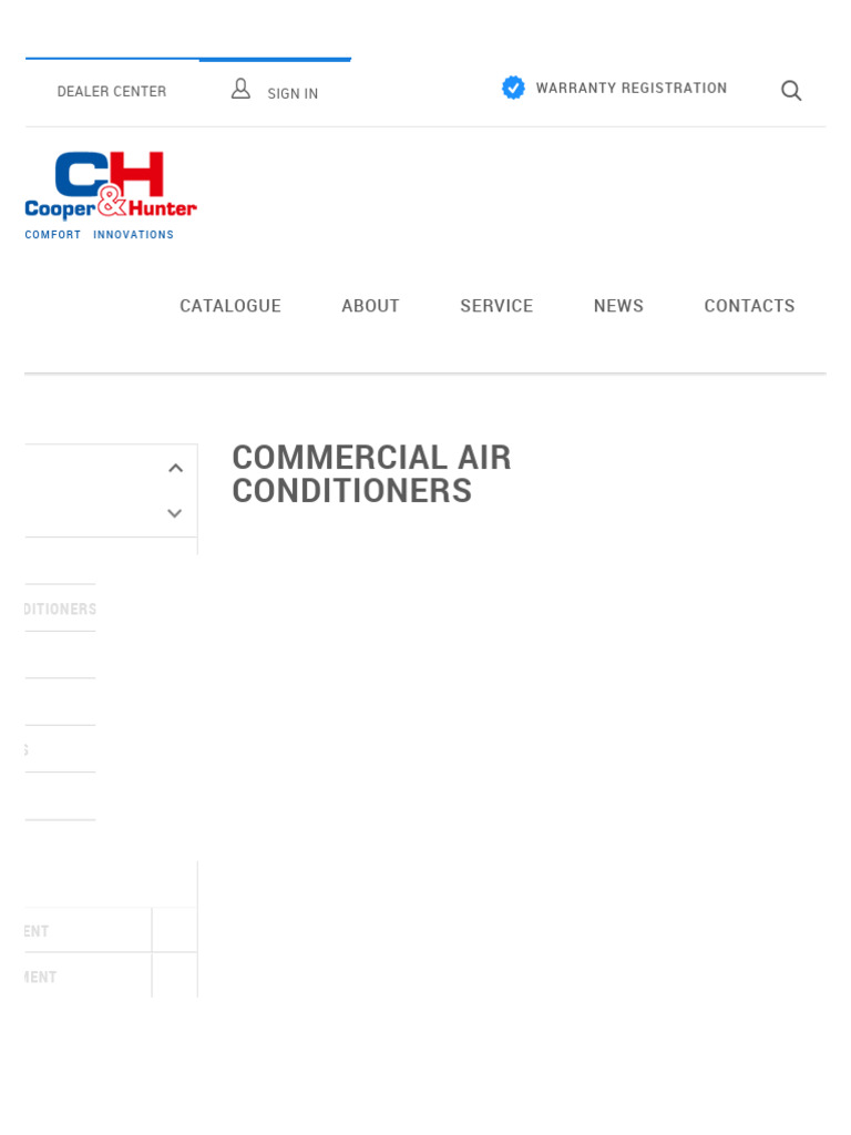 Cooper&Hunter - Commercial Air Conditioners | PDF