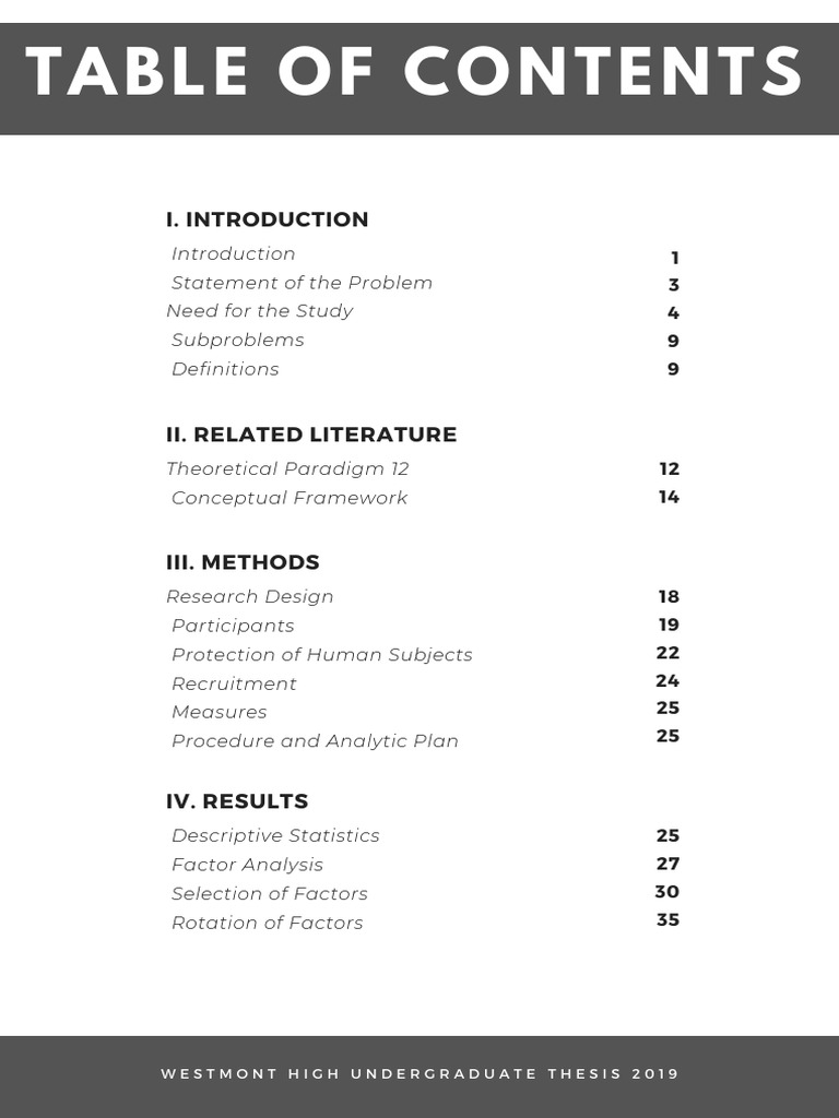 Westmont High Undergraduate Thesis 2019 | PDF