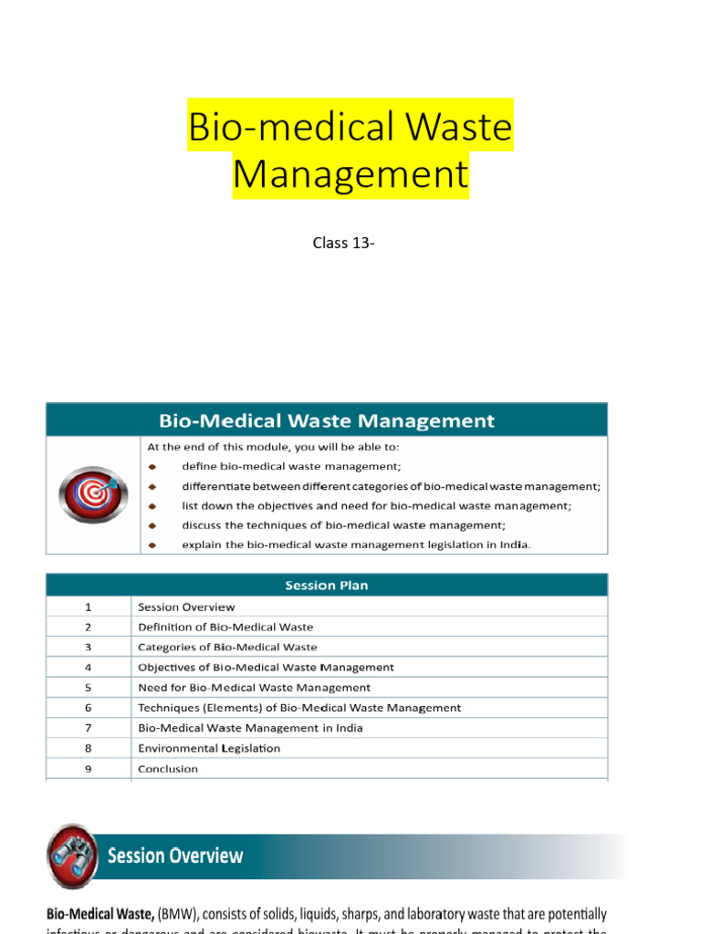 Bio-medical Waste | PDF