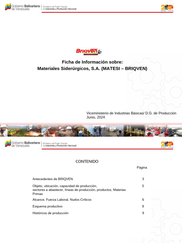 Historia y Desafíos de MATESI-BRIQVEN | PDF