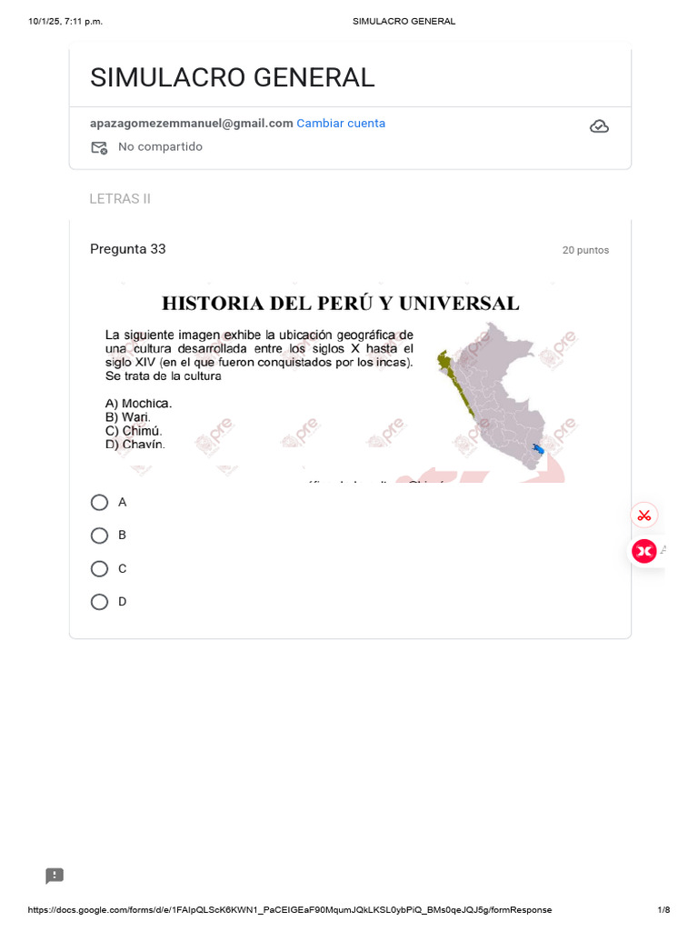 Simulacro General 5 | PDF