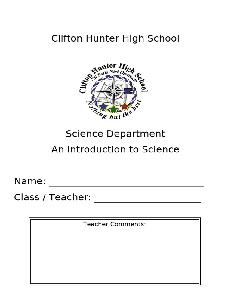 Year 7 Science Introduction Booklet | PDF | Toxicity | Volume