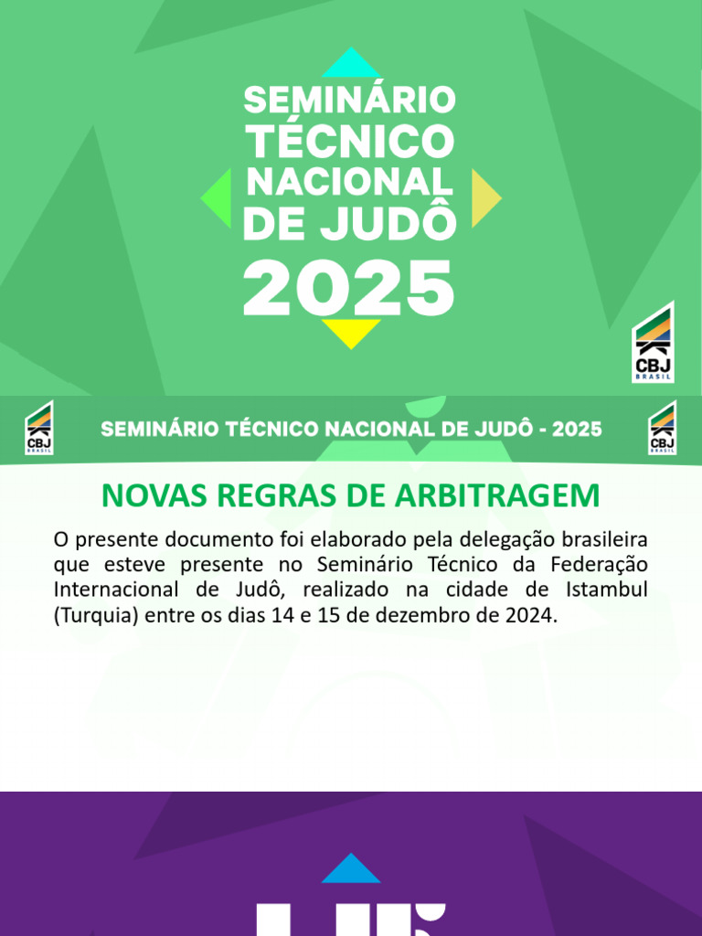 CBJ Novas Regras 2025-3 | PDF | Judô