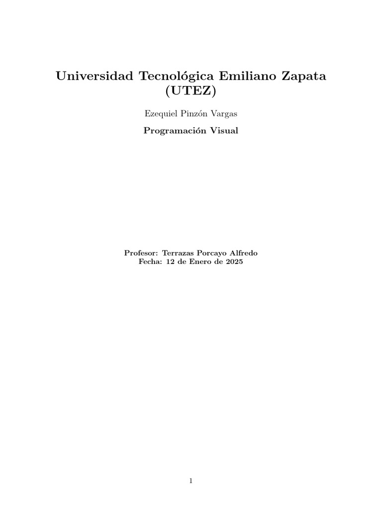 Guía de Control en Visual Basic | PDF | Ingeniería Informática | Ciencias de la Computación