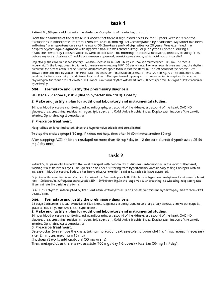 Case Answers | PDF