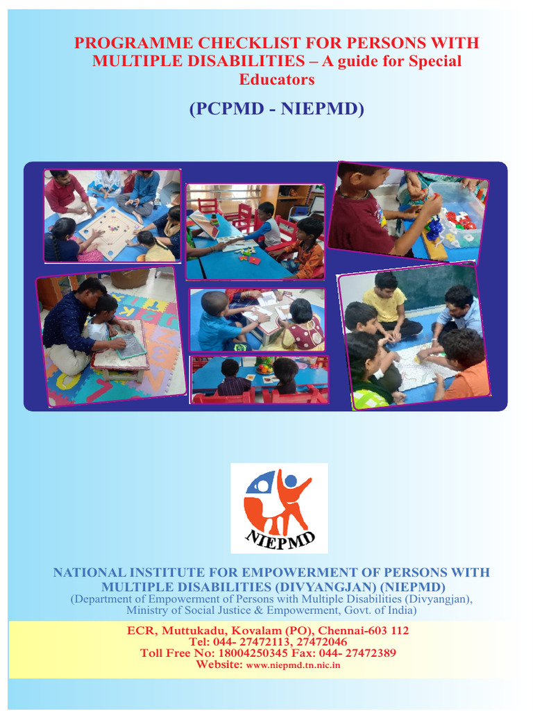 (PCPMD - Niepmd) : Programme Checklist For Persons With MULTIPLE ...