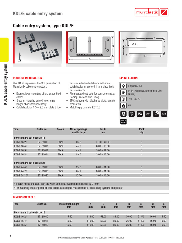 KDL-E-data-sheet | PDF