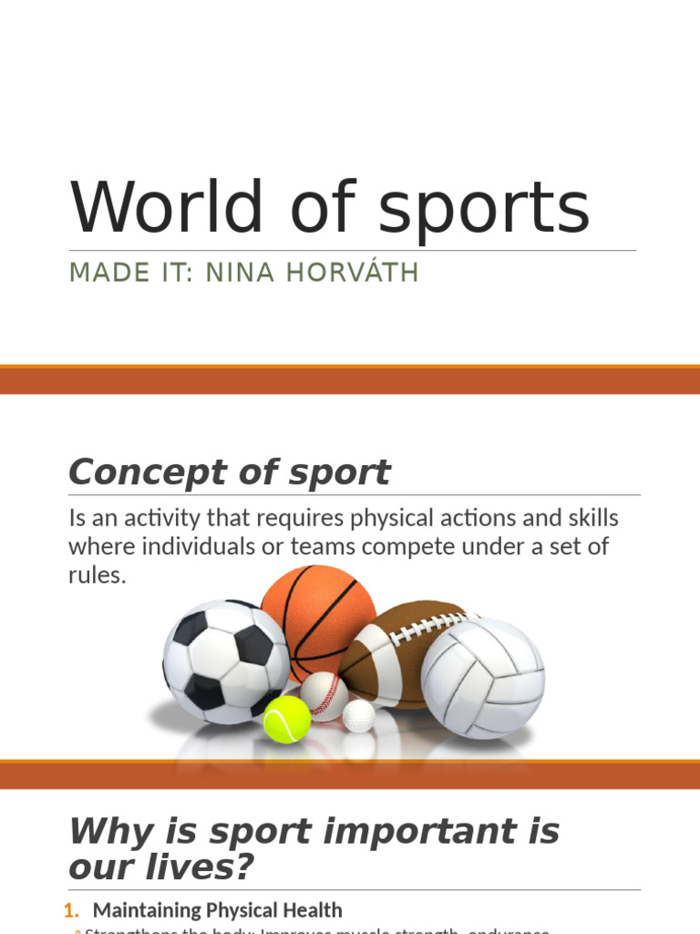 Importance and Types of Sports | PDF