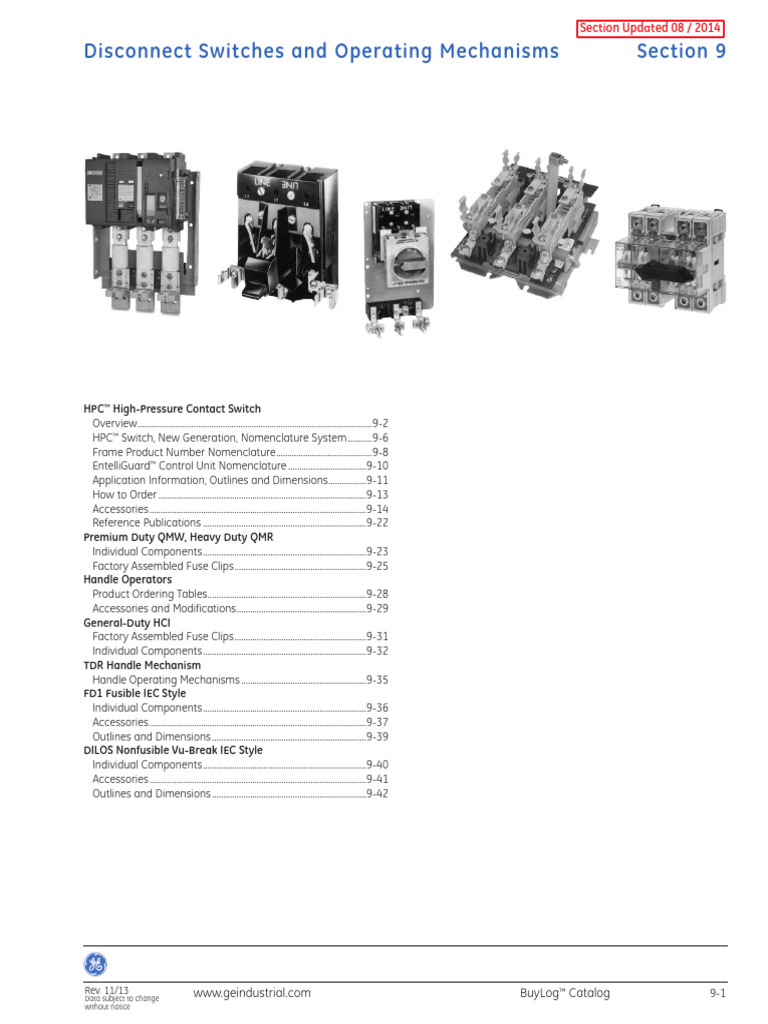 D.S & Operating Mechanism Ge | PDF | Switch | Fuse (Electrical)