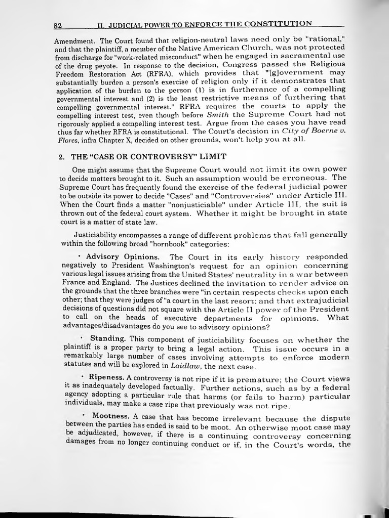 Law Students: Judicial Power Limits | PDF | Standing (Law) | Mootness