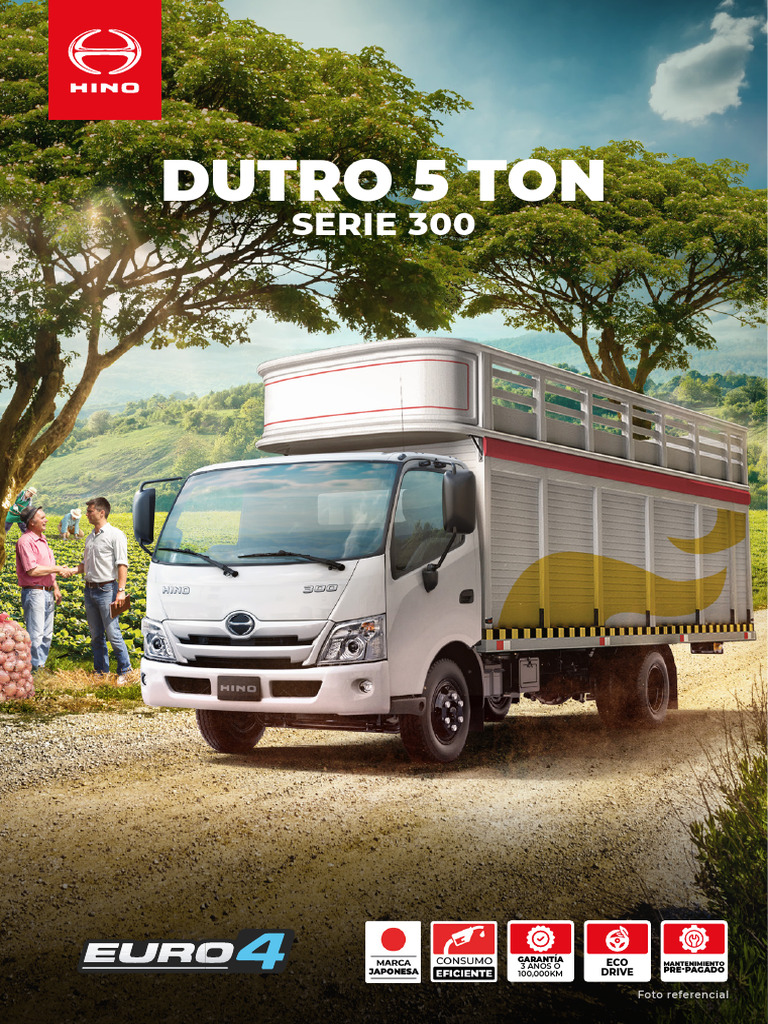 Especificaciones del Camión Hino Dutro 5 Ton | PDF | Eje | Vehículo de motor