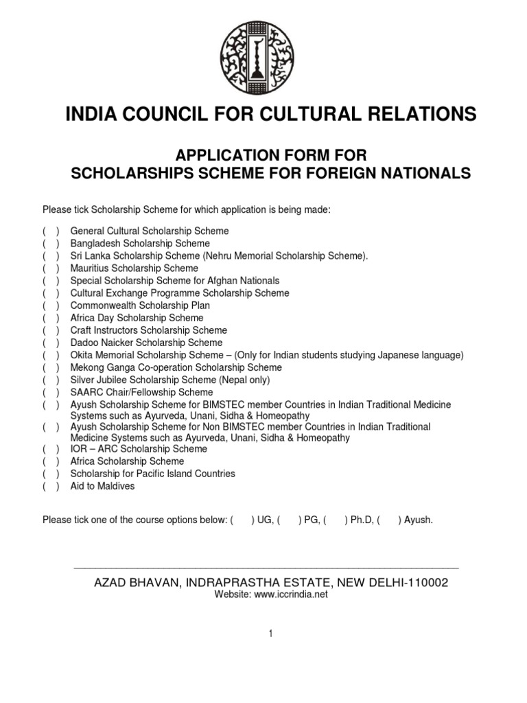 GCSS Application Form 2012 | PDF | Academic Certificate | University ...