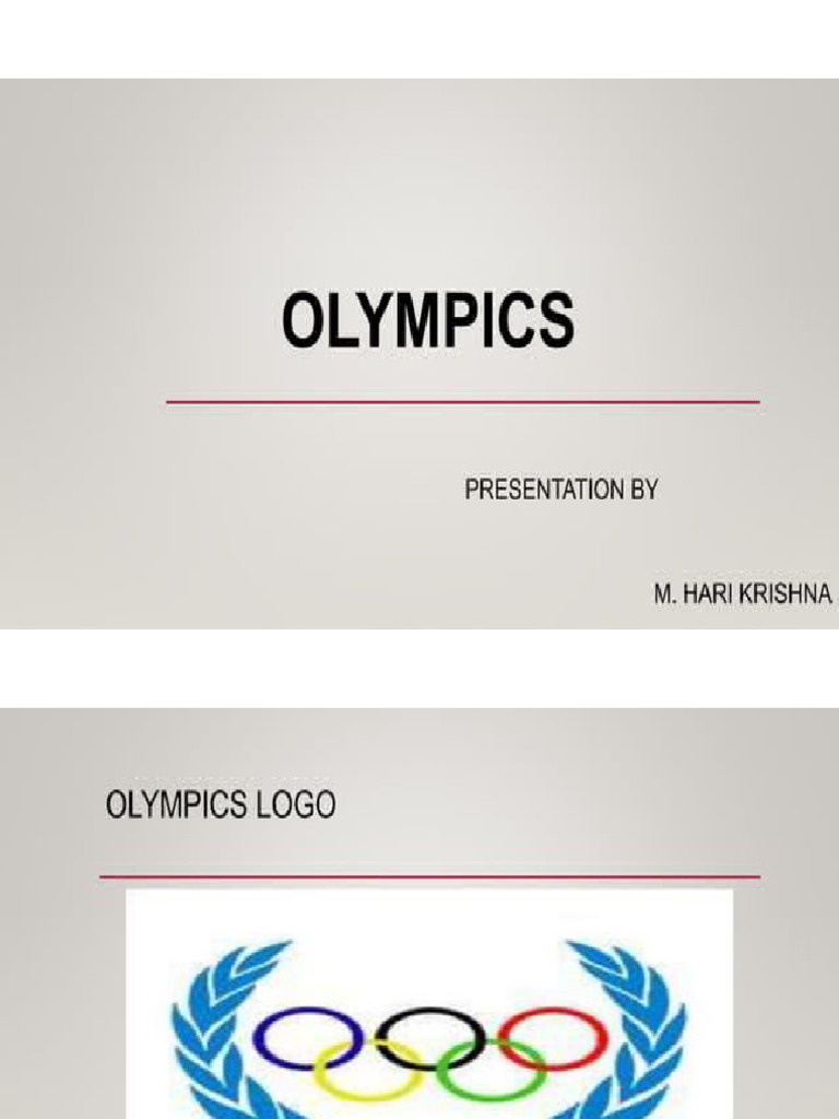 Olympic Games | PDF